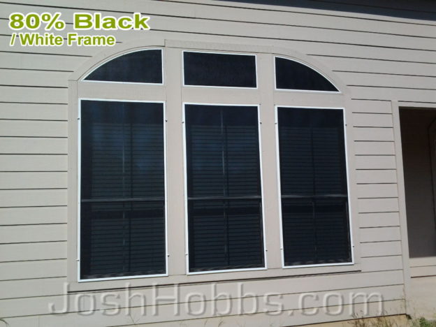 80% Black with Arches - Solar Screens by Josh, Austin, TX