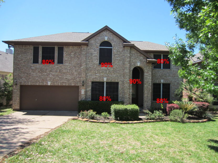 80% Solar Screens shade examples. Thorough descriptions and pictures.